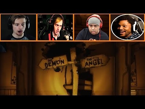 Let's Players Reaction To Choosing The Angel Or The Demon Path | BATIM Chapter 3