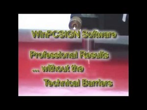 Cut a sign using a vinyl cutter and WinPCSIGN software