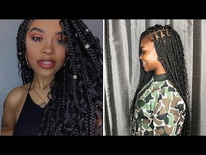 Goddess Box Braid Tutorial/Compilation 🔥😍