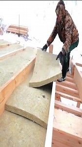 wool glass installation #construction #building #engineering #engineer #tips #fyp #viral #reels | Structure build tips