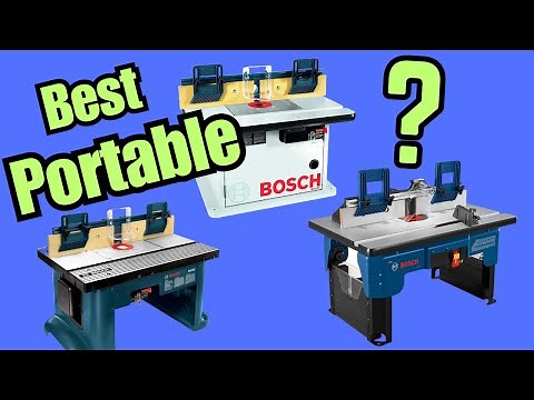 Bosch 3 Router Table Comparison - Portable Woodworking Routers