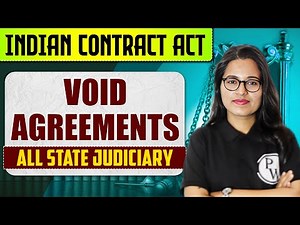 Void Agreements | Indian Contract Act 1872 | ICA 1872 | Judiciary By PW | Shivani Solanki Mam #7
