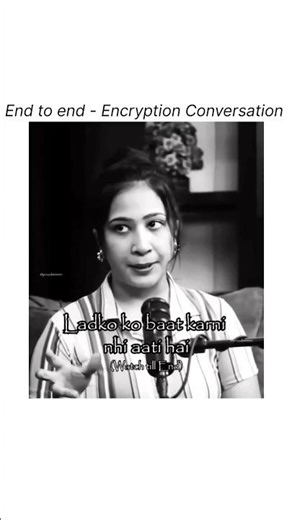 End to end - Encryption Conversation hai 😂