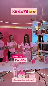 689K views · 837 reactions | ✨ KIT DA VI ✨ a @virginia escolheu a dedo os queridinhos que ela ama e reuniu em um kit super especial:  Body Cream Celebrate Life  One Touch Silk  Body Scrub Liberté Exclusif um combo perfeito pra você se cuidar e se apaixonar todos os dias por R$134,90. | Wepink | Facebook