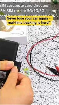 DAGPS GT06 Original Accurate Vehicle Tracker | Real-Time Car GPS Tracking System with SOS, Mic