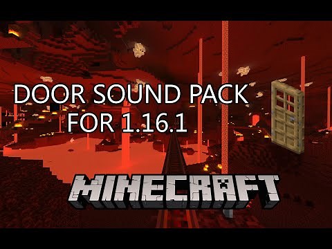 Minecraft Sound Pack - Door sounds before 1.9 (ONLY WORKS FOR JAVA)