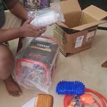 TEXUM CPW 1 Commercial Portable high Pressure Car Washer 350 Bar psi and 3.0 KW Motor Power unboxing