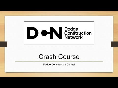 Dodge Construction Central - Crash Course
