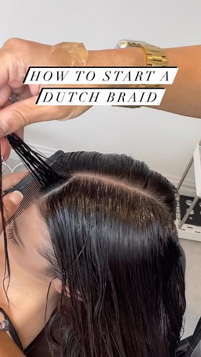 Claire’s Braid Bar | How to Start a Dutch Braid. SAVE this post so you can try it at home - hope it helps 💖 . . . . . . #schoolhairstyles #trenzastyle... | Instagram