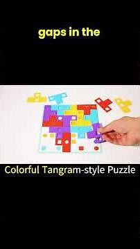 “Watch This Tangram Style Puzzle Come Together in Seconds 🎨🔥”