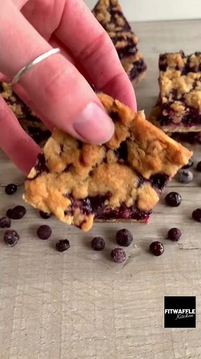 Blueberry Crumble Bars! Recipe tutorial #Shorts