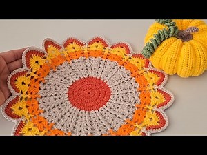 Easy Crochet Placemat for Fall 🍂 | Perfect Thanksgiving Table Decor