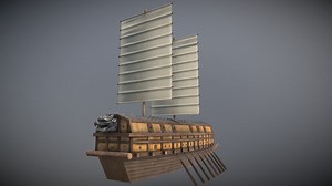 Turtle ship (Geobukseon) | 거북선 | 龜船 | 沐海船 - Download Free 3D model by Heat Of Fusion (@heat_of_fusion)