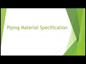 Piping Material Specification and related activities || Piping Engineering