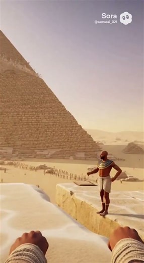 POV: Working on Khufu's Great Pyramid Construction 2560 BC 🔺 #shorts