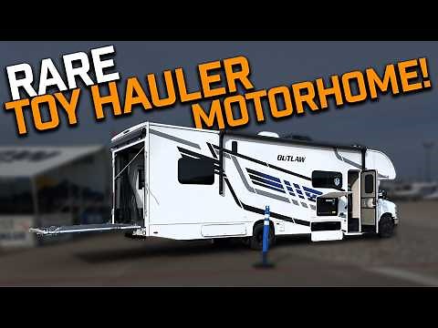 RARE Toy Hauler Class C Motorhome FULL TOUR | 2026 Thor Outlaw 29T
