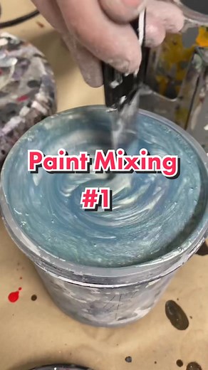 Mixing paint 😍 #mixing #paintmixing #paintmix #paintmixingasmr #carpaint #carpainting #fyp #paint