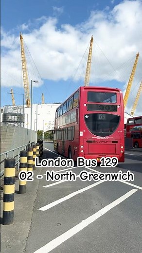 London Bus 129 At O2 | North Greenwich #shorts #shortsfeed #shortsbeta