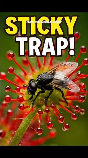 This Plant Eats Insects Alive! 🌱🪰 | Superpower Plants Ep 5: Sundew #naturefacts #natureshorts