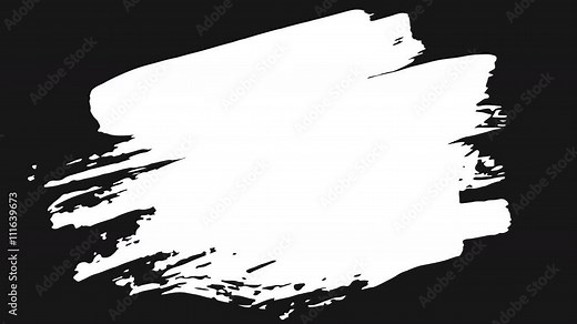 Brush stroke black and white transition background. Animation of paint splash in 4K. Digital on-screen graphic footage. Abstract background for ad and presentations. Stock Video