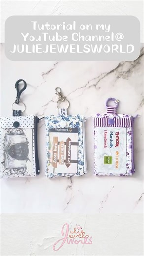 ‪@JulieJewelsWorld‬ full tutorial‪@JulieJewelsWorld‬ DIY Zipper Wallet I.D. Holder