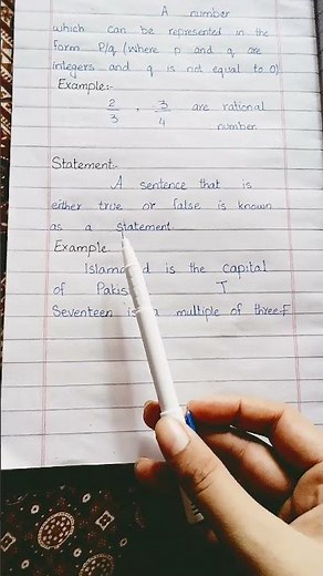 Definition of statement