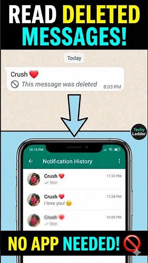 Recover Deleted WhatsApp Messages! 🚫 (No App Trick) 100% Working #shorts #trending #whatsapptricks