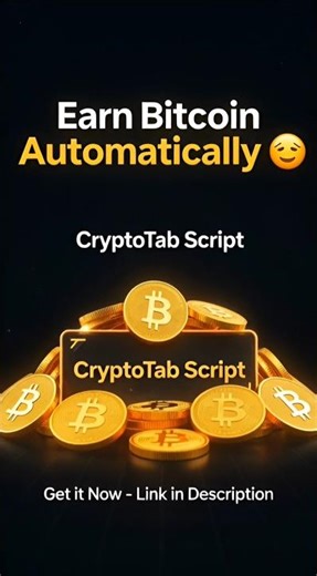 Earn Bitcoin Automatically 😱 | CryptoTab Script #Shorts
