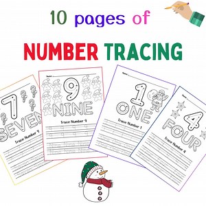10 Number Tracing Worksheets, Traceable Numbers, Preschool Worksheets, 1-10 Printable Number Tracing, Kids Tracing, Handwriting Practice Pdf - Etsy Australia