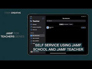 Setting up self service with Jamf School and Jamf Teacher app