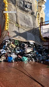 24K views · 524 reactions | The Ocean Cleanup has completed its 100th extraction of plastic pollution from the Pacific Ocean. The organization has removed nearly 850,000 lbs of plastic from the Great Pacific Garbage Patch since 2019. Video from one cleanup mission shows the staggering scale of plastic pollution in the sea. | ABC News | Facebook