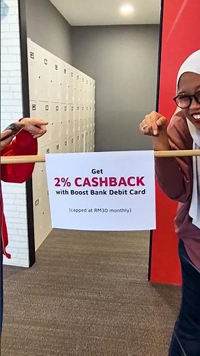 2% Boost Bank Debit Card Cashback!