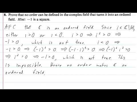 Baby Rudin Chapter 1 Exercise 8