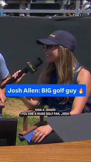 1.7K views · 56 reactions | Bills QB Josh Allen embraces the challenge of improving his golf game at the American Century Championship. | Golf Channel | Facebook