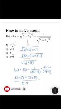 Learn How to Solve Surds
