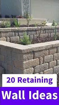 👉 20 Retaining Wall Ideas to Create Flat Space in Your Yard | Landscaping Shorts