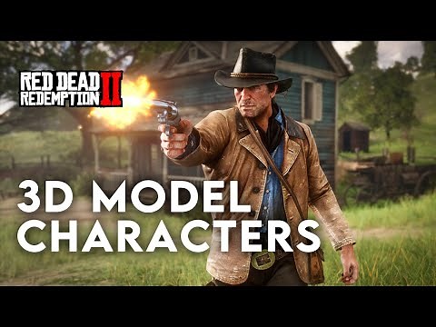 RED DEAD REDEMPTION 2 || FREE 3D Models RIGGED DOWNLOAD