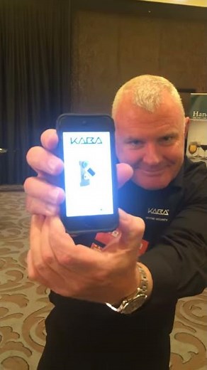 Rod Newby demonstrates KABA bluetooth lock