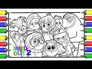 Inside Out 2 All Emotions Coloring Pages / 🎼NCS