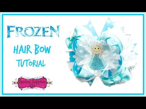 Frozen Hair Bow Tutorial - DIY Elsa Hair Bow - Hairbow Supplies, Etc.