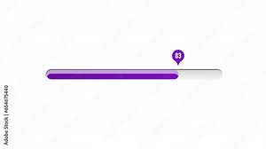 Loading bar animation, Loading buffer processing bar, Animated Loading bar on a white background. Full HD. 4K