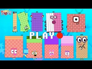 NUMBERBLOCKS 20 TIMES TABLE | LEARN TO COUNT BIG NUMBERS MULTIPLICATION | ‪@ColorArt_id‬