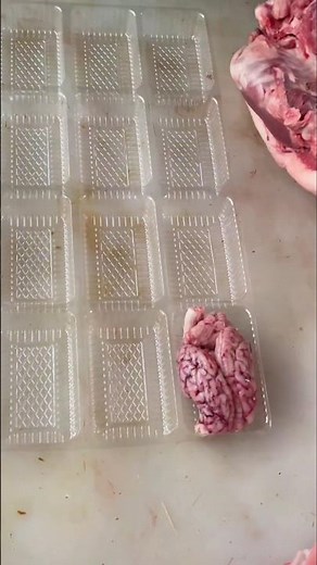 🐷 Inside a Pork Butcher House: Splitting Pig Heads & Extracting Brain 👀