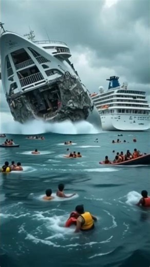 Epic Ship Sinking! Waves Explode from Beneath 🚢🌊