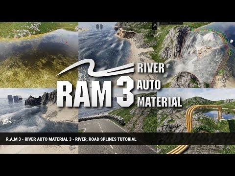 UPBGE - R.A.M3 River Auto Material 3 River and Roads Spline #unity3d #assets #tutorial #Idea #upbge