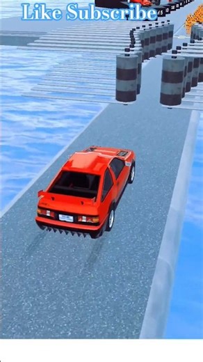 Crash Master 3d Gameplay Red Car Damage #viralshorts #crashmaster3d #games