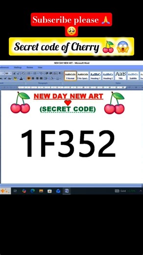 secret code of Cherry 🍒😱🔥