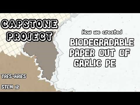 How to Create Biodegradable Paper Out of Garlic Peels
