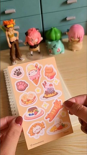 Cute food sticker sheets - planner and journaling stickers