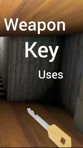How to use weapon key in granny game 🤫